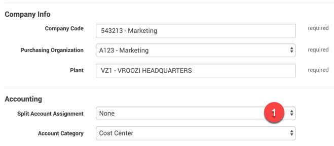 Split Account Assignment (How to) – Vroozi HelpDesk